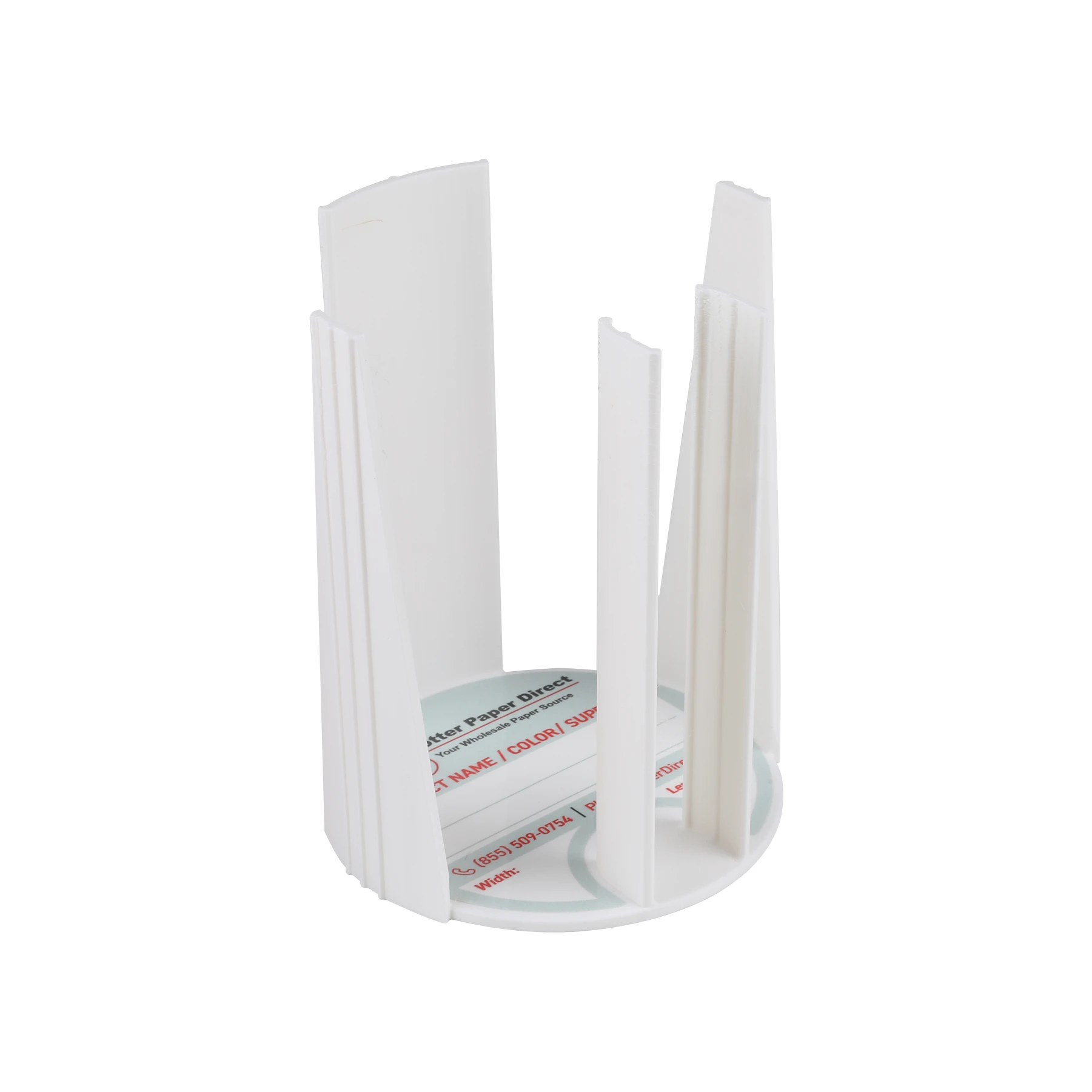 White Bench Organizer for 2" & 3" Core Media Roll Lids – Durable & Spa ...